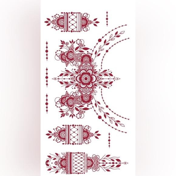 boutique | Makeup | Temporary Henna Tattoo Stickers Waterproof | Poshmark